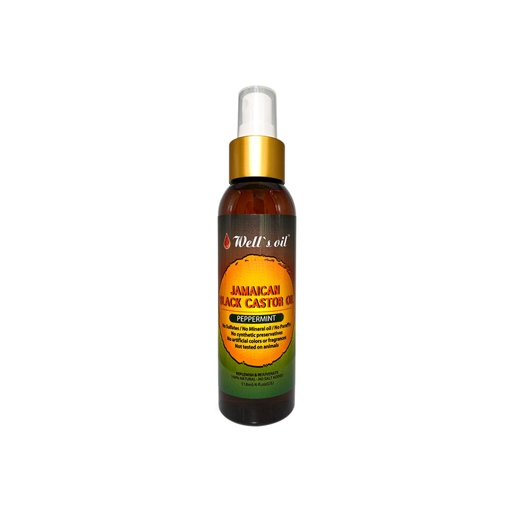 Jamaican Black Castor Oil Spray 4oz Peppermint – IWELL US Wholesale